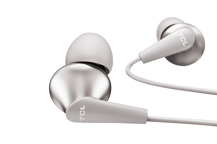 TCL Cement Gray In-ear Headphones with Mic - ELIT300WT | TCL USA