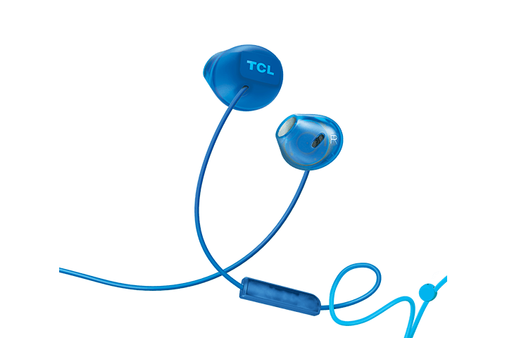 TCL Ocean Blue In-ear Headphones with Mic - SOCL200BL | TCL USA